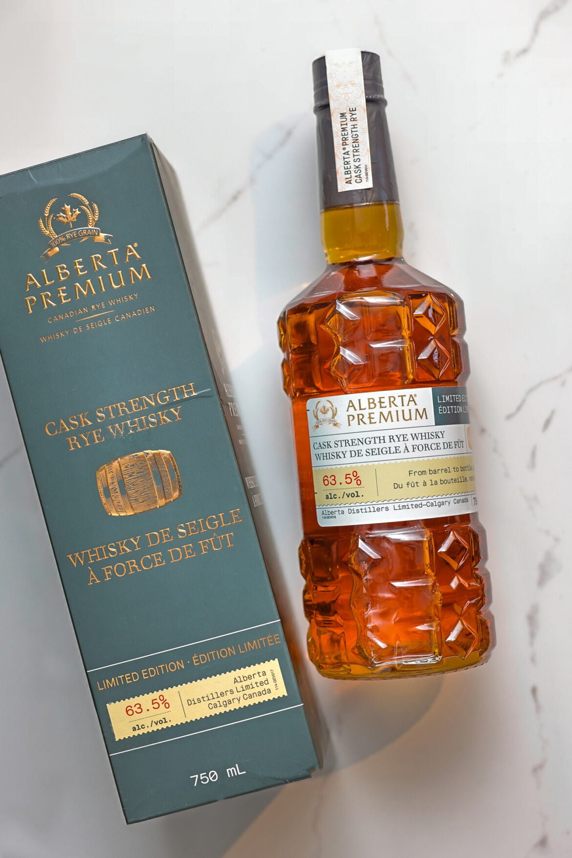 Alberta Premium Cask Strength Rye whisky is a bold treat