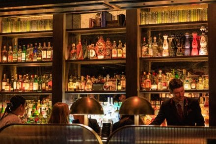 Lights, delicious new Library Bar menu at the Fairmont Royal York